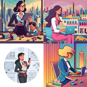 260 Girl Boss Clipart Mega Bundle, Woman Boss PNG SVG, Working Mom ...