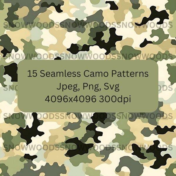 Camo Svg - Etsy