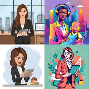 260 Girl Boss Clipart Mega Bundle, Woman Boss PNG SVG, Working Mom ...