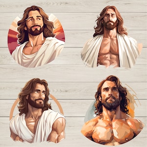 Jesús musculoso: 200 diseños religiosos en formato PNG y SVG (descarga ...
