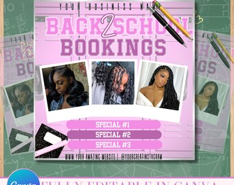 Back 2 School Flyer | DIY Back 2 School Flyer | Editable Back to School ...