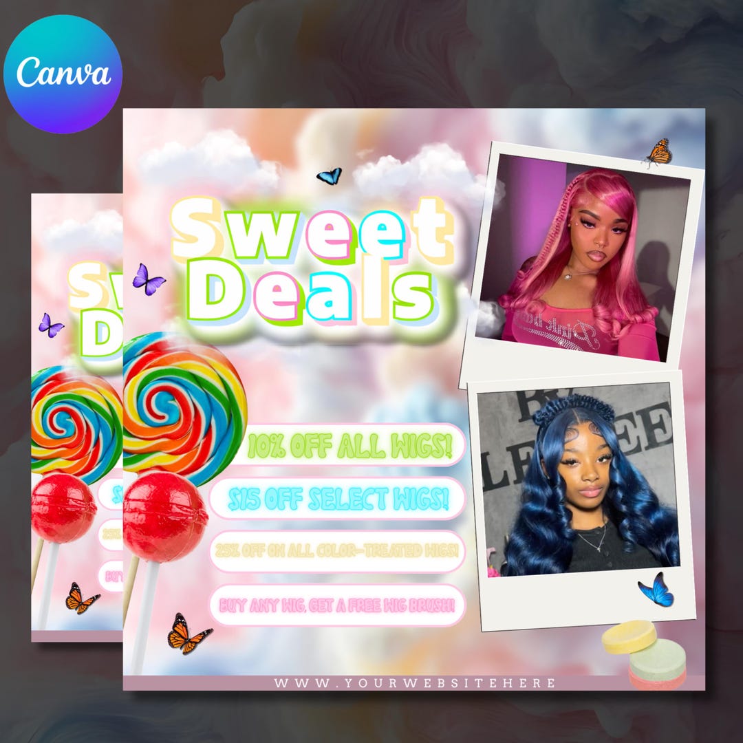 Spring Sale Flyer Template, April Flyer, DIY Canva Editable Promo ...