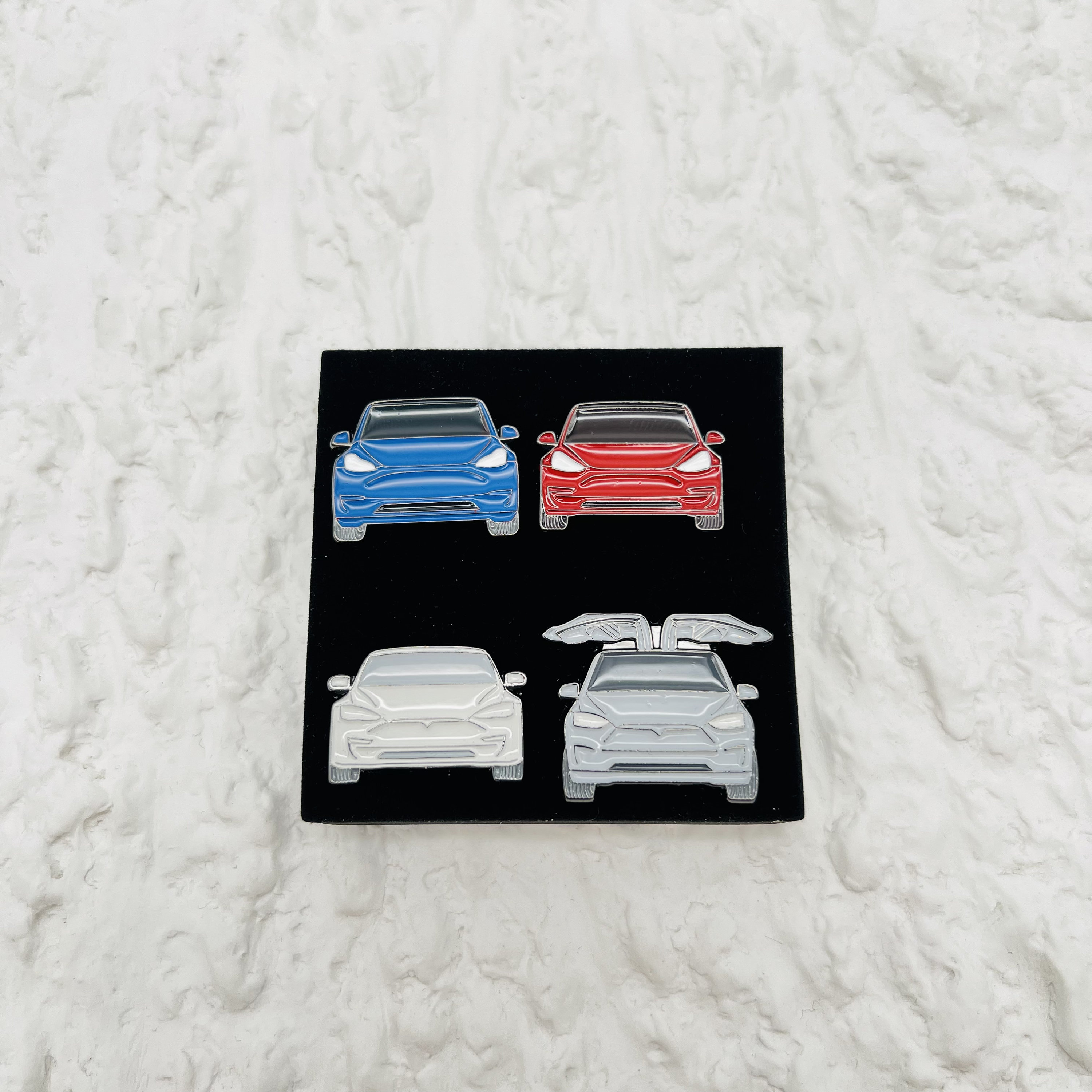 Tesla Shirt Pin Brooch Lapel Pins Handmade Metal Pins Gift Set Model 3 ...