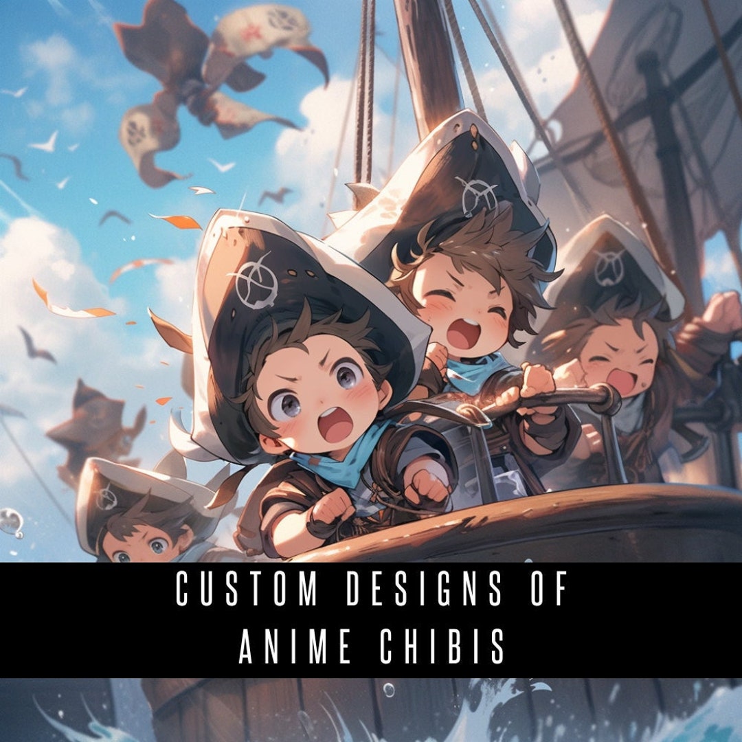 Custom Chibi Anime Character Commission Artwork Illustration - Etsy