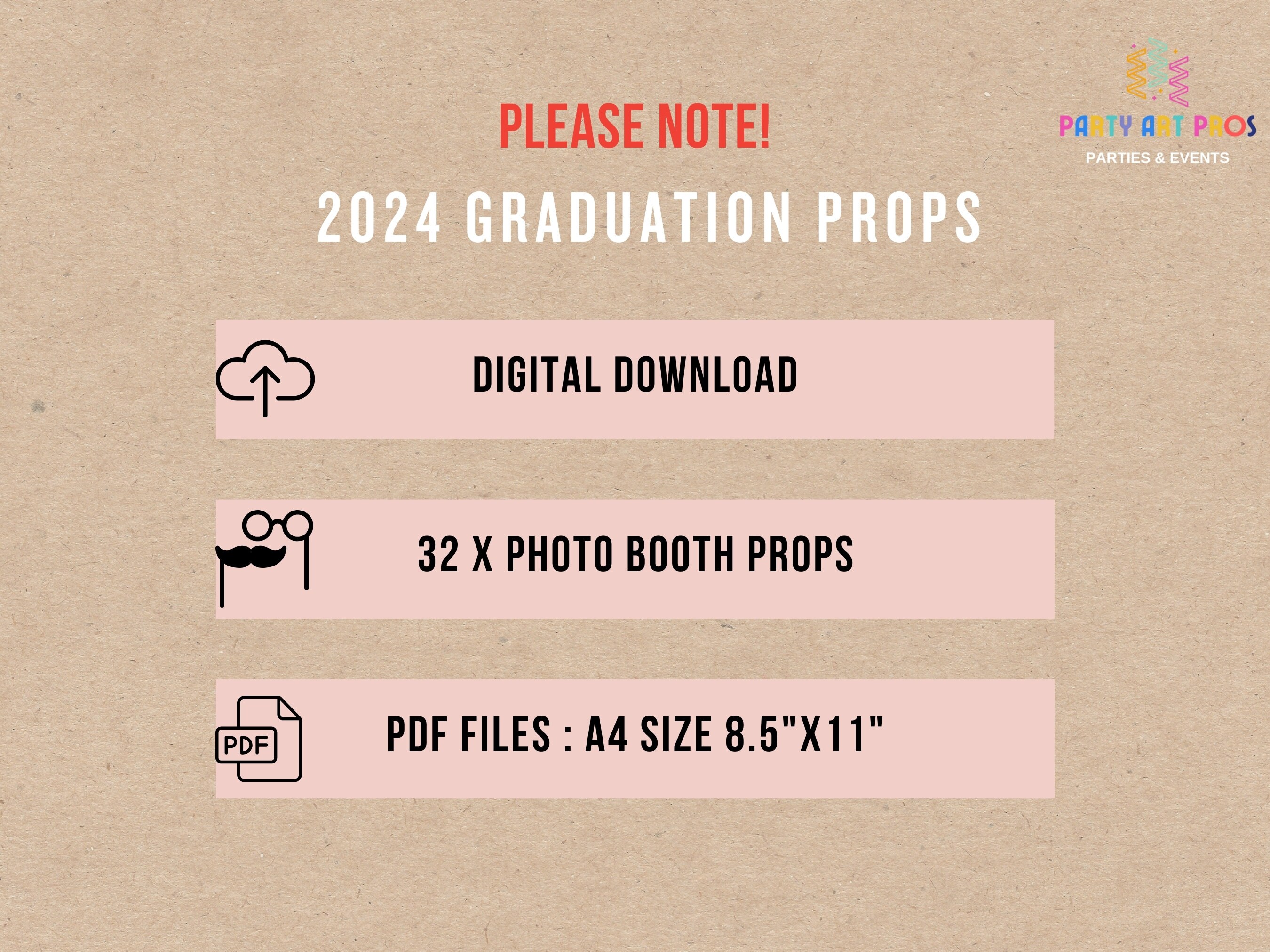 2024 Graduation Props, Graduation Props, Graduation Photo Booth Props ...