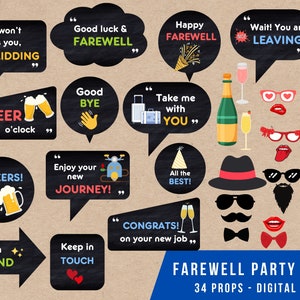 Office Photo Booth Props, Corporate Photo Booth Props, Office Party ...