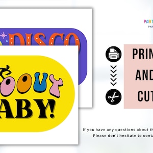 Disco Party Photo Booth Props, 70's Disco Party Props, Disco Photo ...