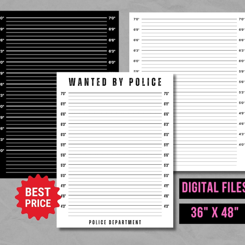 Police Mugshot Backdrop - Etsy Canada