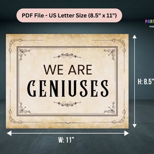 Escape Room Photo Booth Props: 30 Printable Signs (digital Download) - Etsy