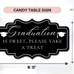 Graduation Candy Table Sign, Graduation Candy Label, Graduation Candy ...