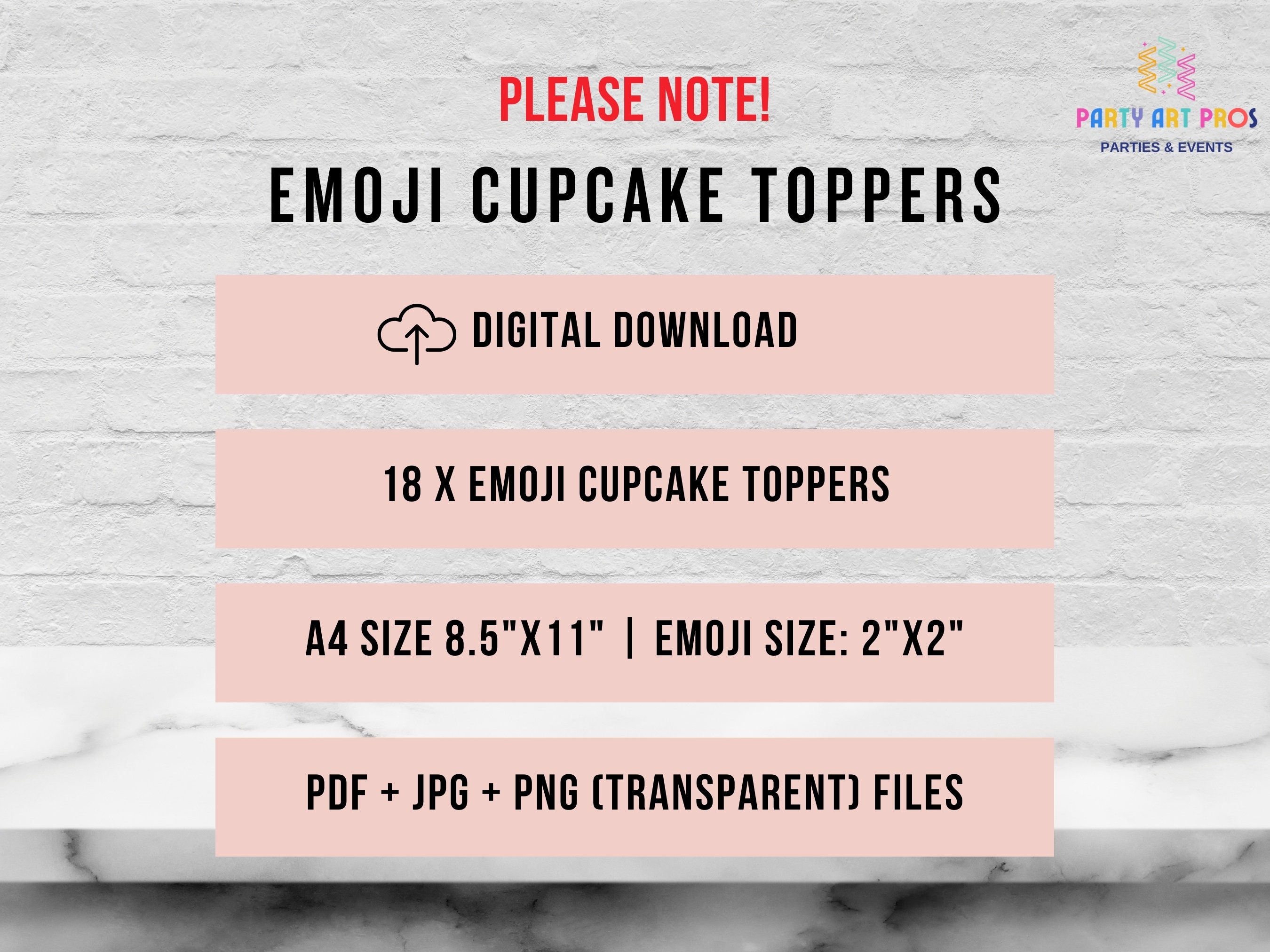 Emoji Cupcake Toppers, Emoji Cake Toppers, Emoji Theme, Emoji Party ...