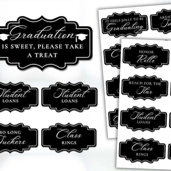 Candy Table Signs - Etsy
