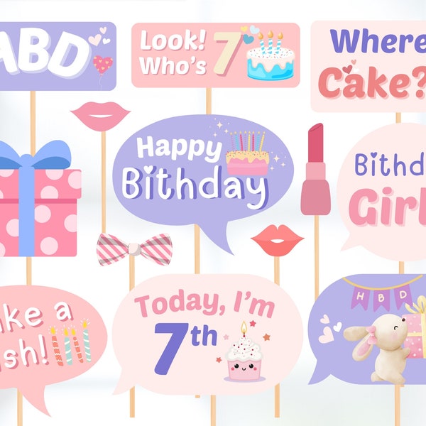 Birthday Party Props - Etsy