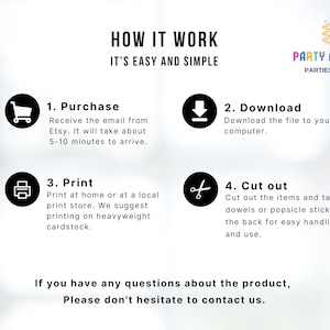 Book Lovers Day Party Photo Booth Props Printable, Book Club Party ...