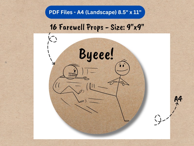 Farewell Photo Booth Props, Farewell Party Props, Office Photobooth ...