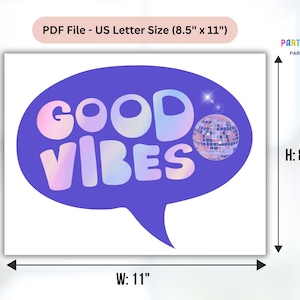 Disco Party Photo Booth Props, 70's Disco Party Props, Disco Photo ...