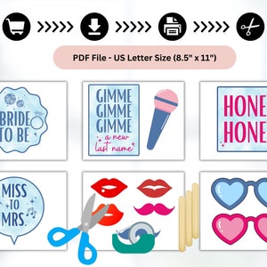 Dancing Queen Bachelorette Party Props Printable, Dancing Queen ...