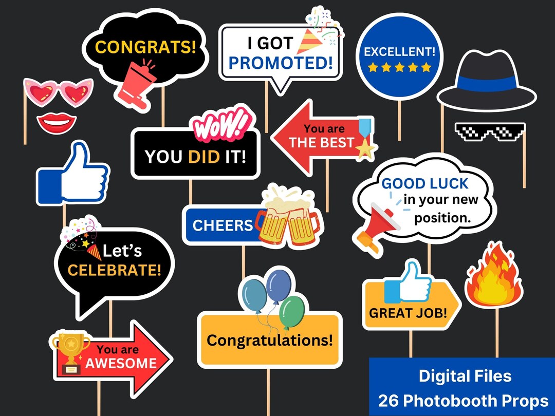 Printable Job Promoted Job Promoted Props Work Promoted - Etsy