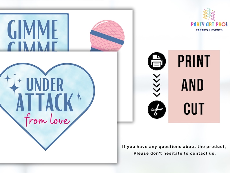 Dancing Queen Bachelorette Party Props Printable, Dancing Queen ...