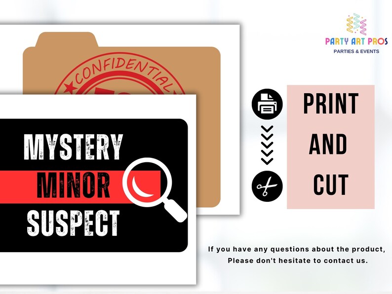 Murder Mystery Party Props Printable, Murder Mystery Props, Murder ...