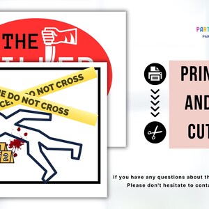 Detective Party Props Printable, Murder Mystery Photobooth Props, True ...