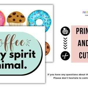Coffee Party Photo Booth Props: 30 Printable Designs (PDF) - Etsy