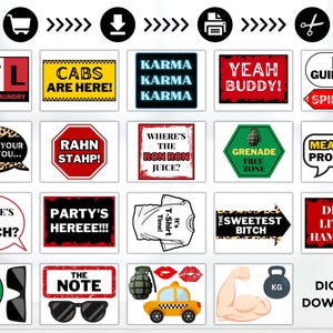 Jersey Inspired Party Props Printable, Shore Thing Party Photobooth ...