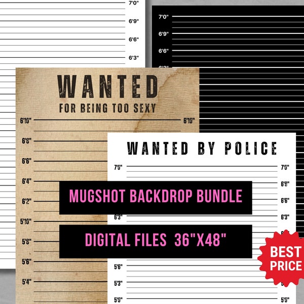 Mugshot Backdrop - Etsy
