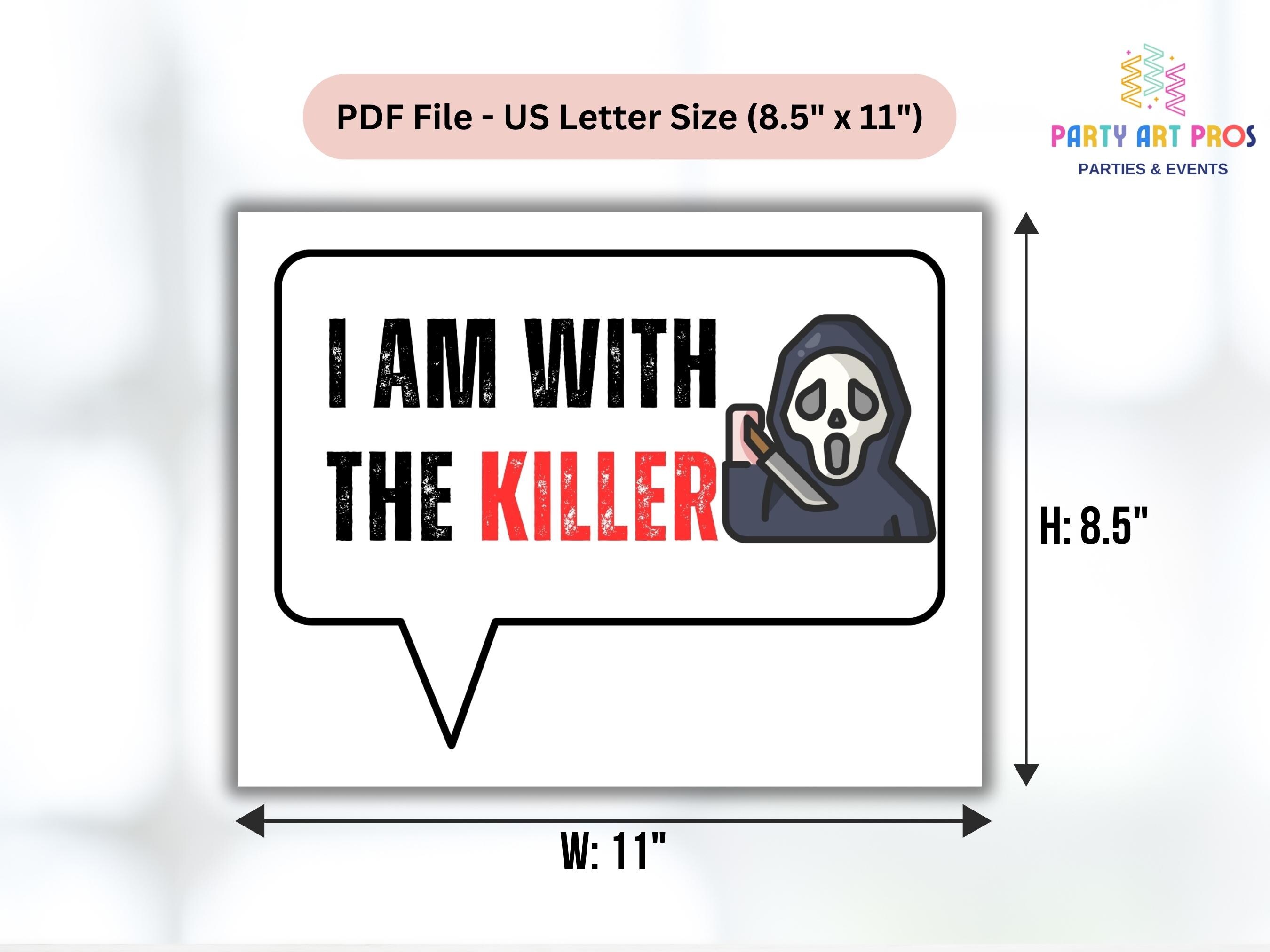 Murder Mystery Party Props Printable, Murder Mystery Props, Murder ...