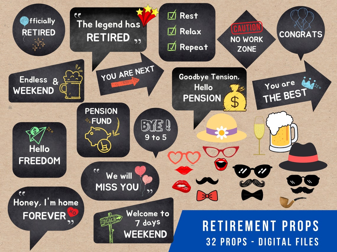 Office Photo Booth Props, Corporate Photo Booth Props, Office Party ...