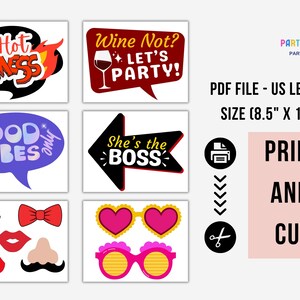 Funny Party Photo Booth Props, Funny Photo Props, Funny Party Props ...