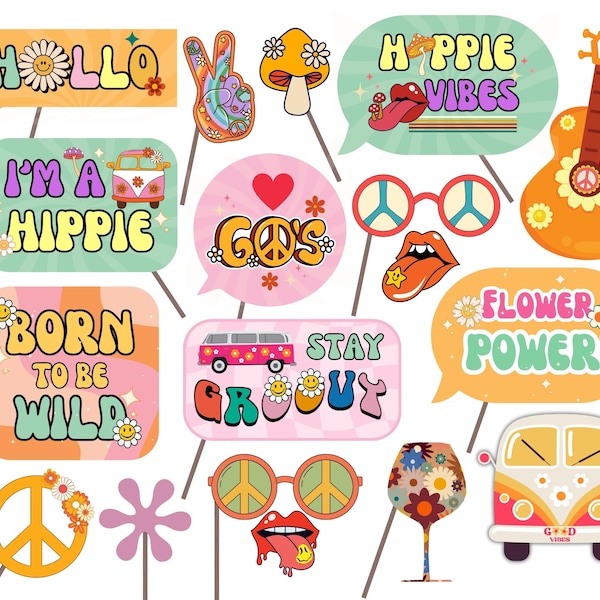 Groovy Theme Props Decor - Etsy