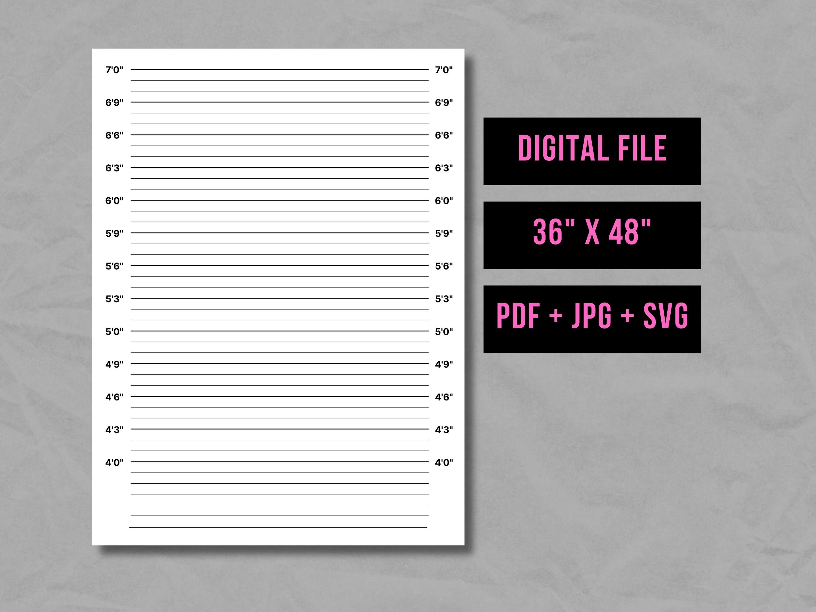 Mugshot Backdrop: Police Lineup Party Prop (36x48" Digital Download) - Etsy