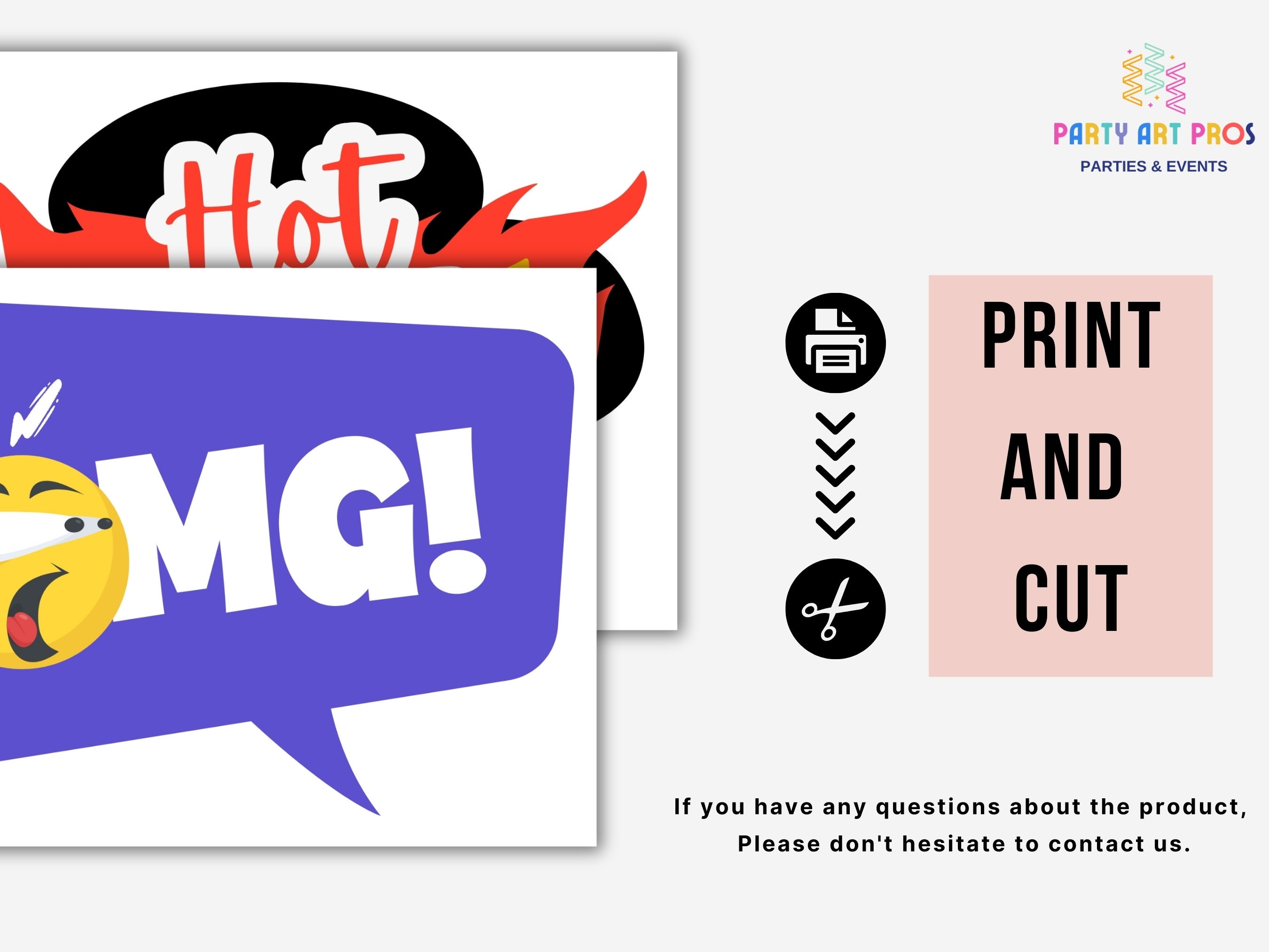 Funny Party Photo Booth Props, Funny Photo Props, Funny Party Props ...
