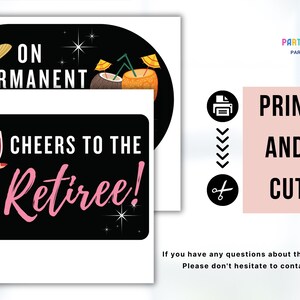 Retirement Party Photo Booth Props Printable, Retirement Photo Booth ...