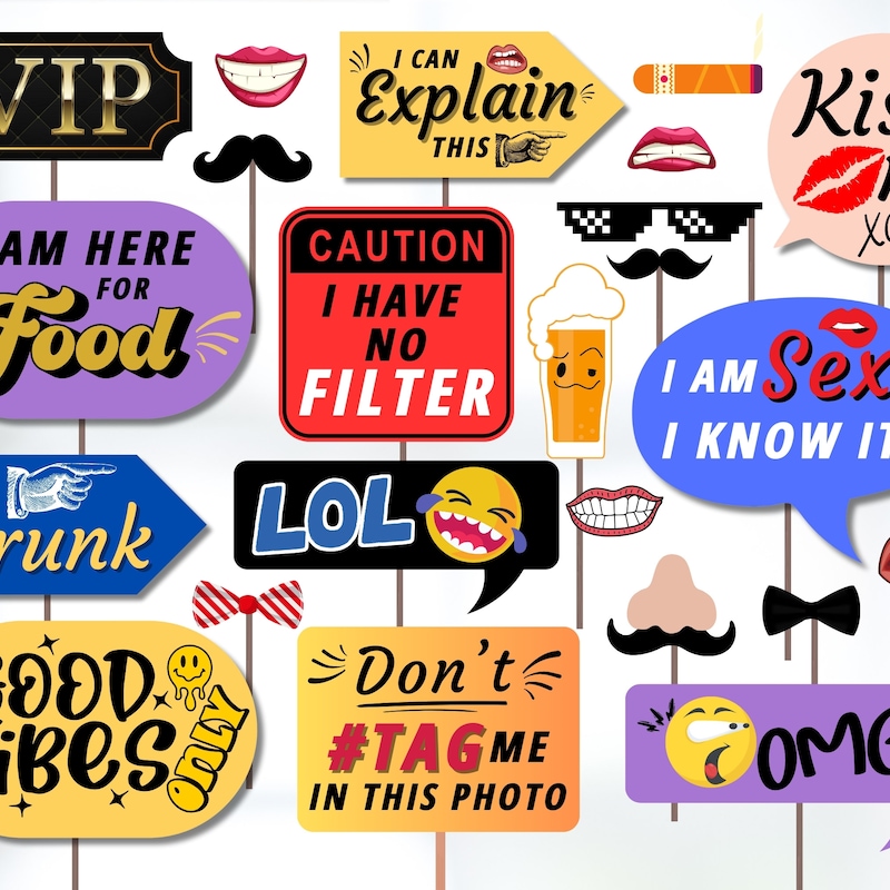 Funny Photo Props - Etsy