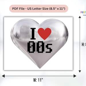 2000s Party Props Printable, Y2K Party Photo Props, Y2K 2000s Party ...