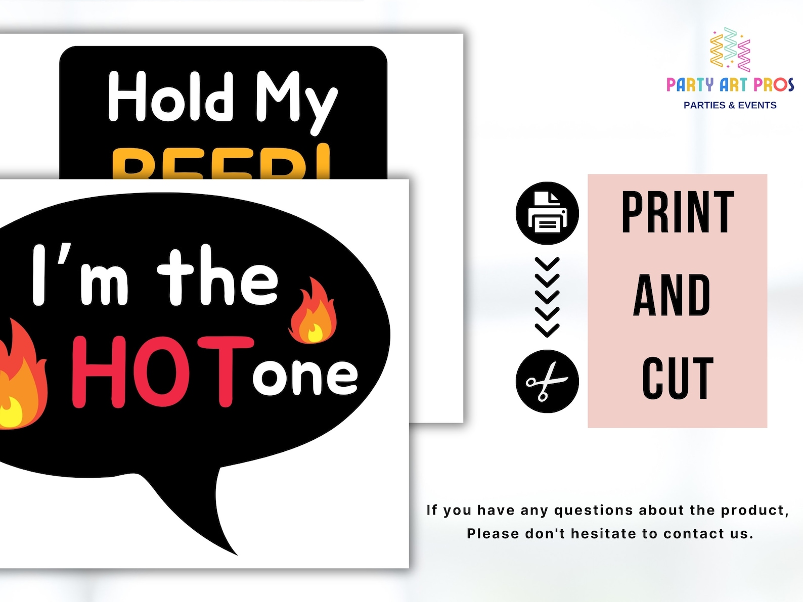 Family Reunion Photo Booth Props: Printable Party Decorations (digital ...