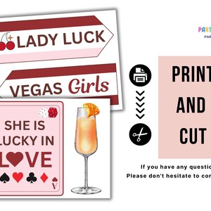 Lucky in Love Bachelorette Party Props, Vegas Bachelorette Photobooth ...