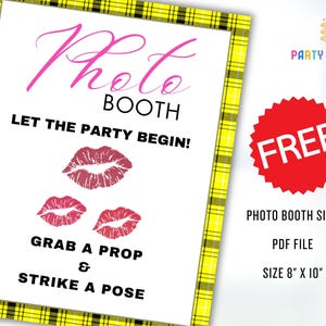 90s Clueless Party Props Printable, Clueless Inspired Photobooth Props ...