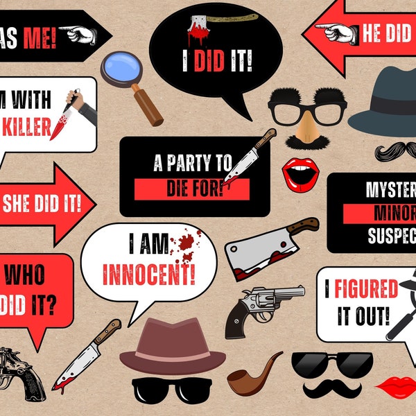 Murder Mystery Decorations - Etsy UK