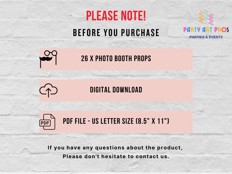 Social Media Birthday Party Props, Birthday Photo Booth Props, Birthday ...