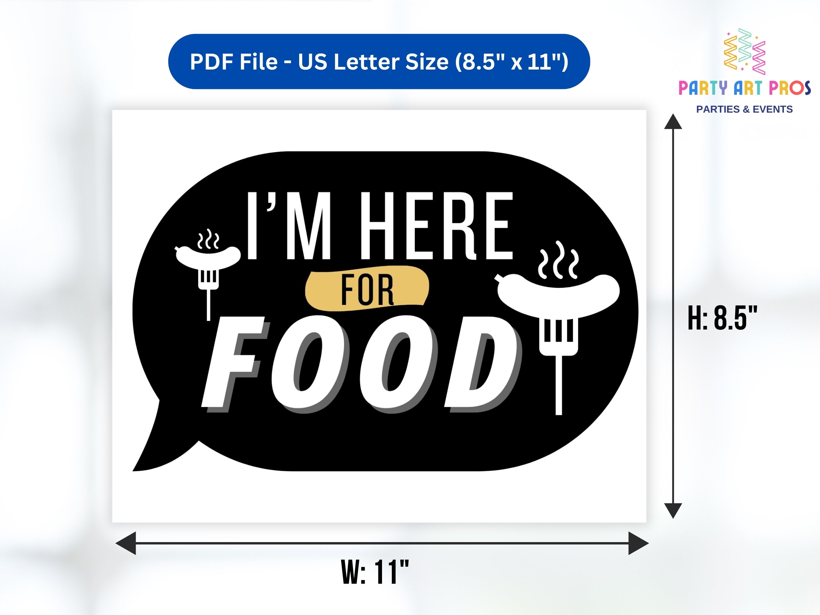 BBQ Party Props Printable, BBQ Party Photo Booth Props, Barbecue Party ...