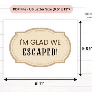 Escape Room Photo Booth Props: 34 Printable Signs (digital Download) - Etsy