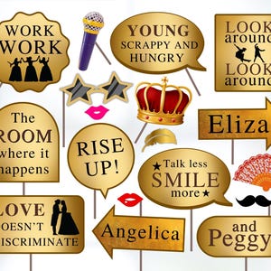 Hamilton Themed Party Props Printable, Hamilton Inspired Party ...