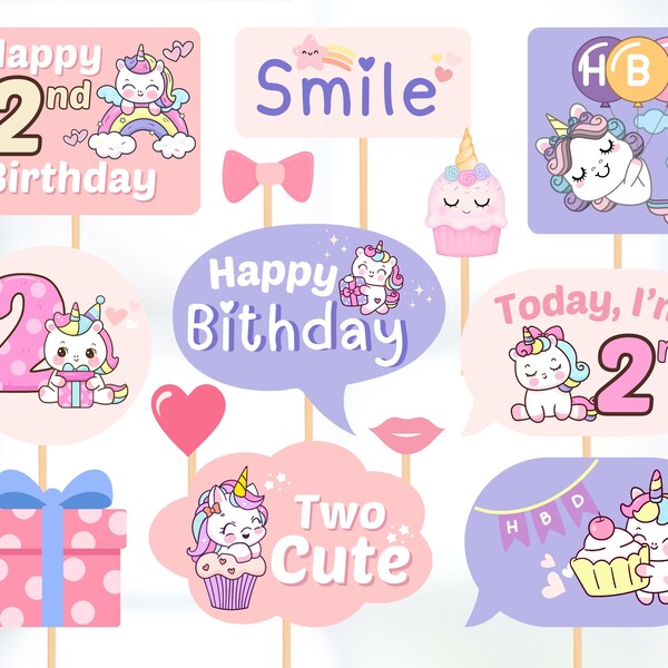Birthday Party Props - Etsy