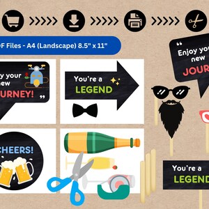 Farewell Party Photo Booth Props: Office Celebration (digital Download ...