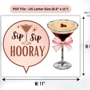 A Tini Bit Older Party Props Printable, Espresso Martini Birthday Decor ...