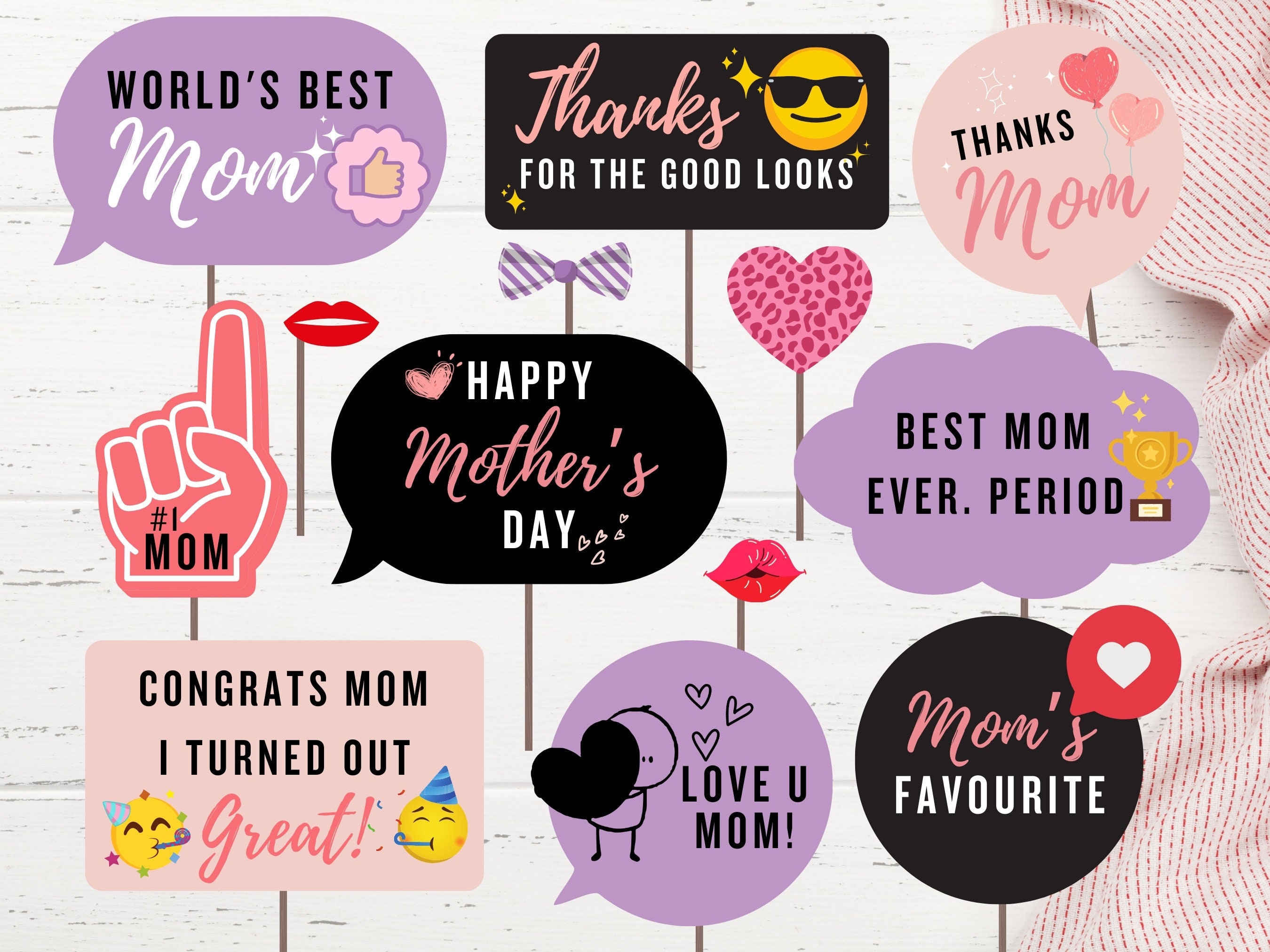Mother's Day Photo Props at Andres Lowe blog