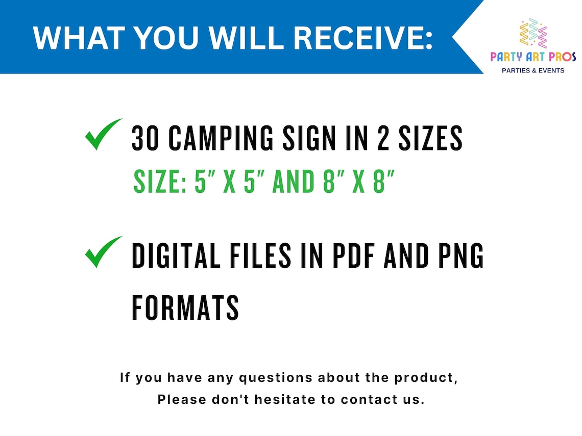 Camping Signs Printable: Rustic Campground Decor (PDF Download, 8x8 ...